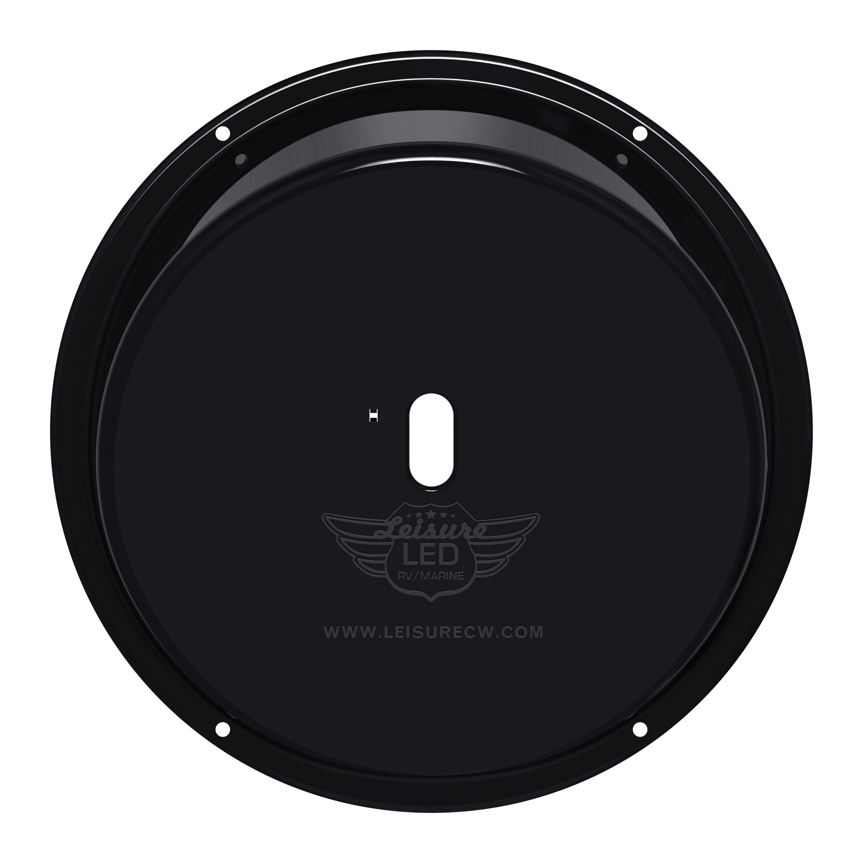 Leisure LED RV Wheel Black 11" Angled Bezel for 8.5" Round Scare Porch ...