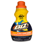 BIZ Enzyme-Based Laundry Stain and Odor Remover Booster, Sweat ...