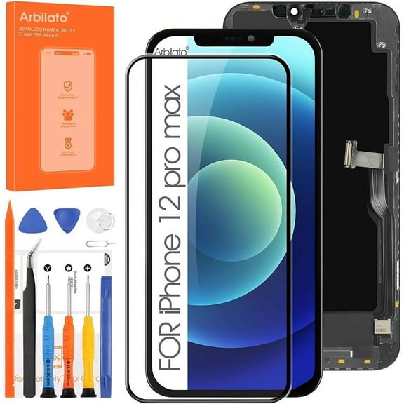 iPhone 12 Pro Max LCD Screen Replacement Kit with 3D Touch and Repair ...