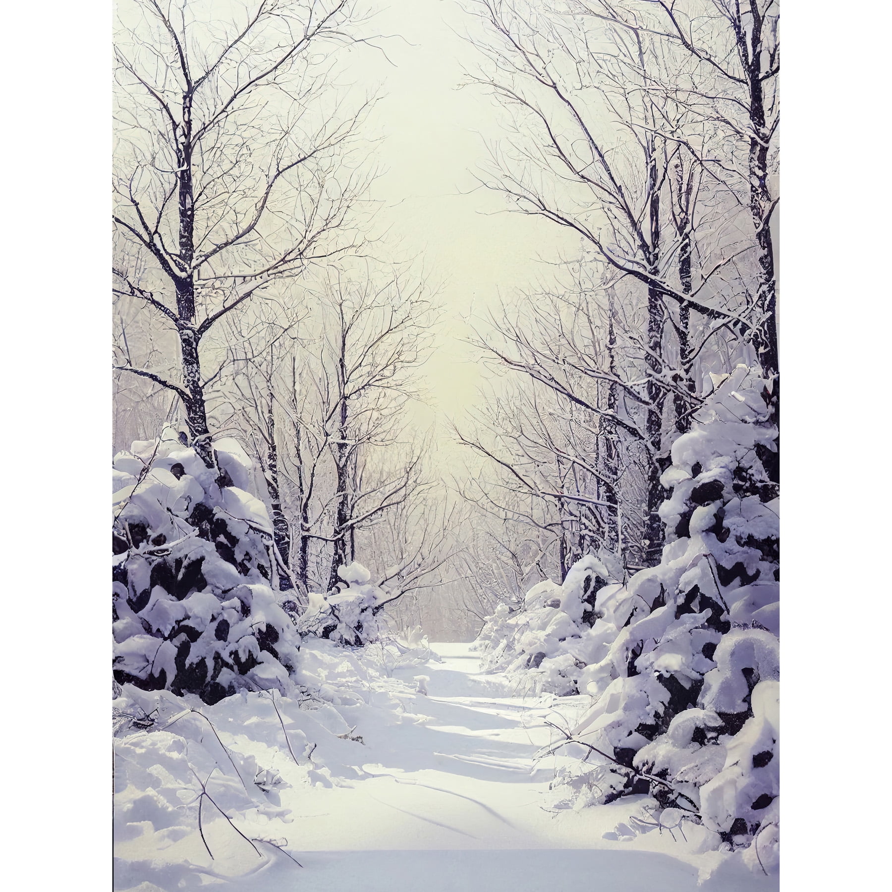 Snowed In Again Winter Tranquil Landscape Unframed Wall Art Print ...