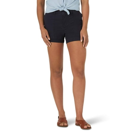 Lee Women's Legendary Regular Fit Mid Rise Rolled Utility Short, Sky ...