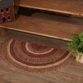 VHC Brands Cider Mill Jute Oval Primitive Area Rug, Cotton Braided ...