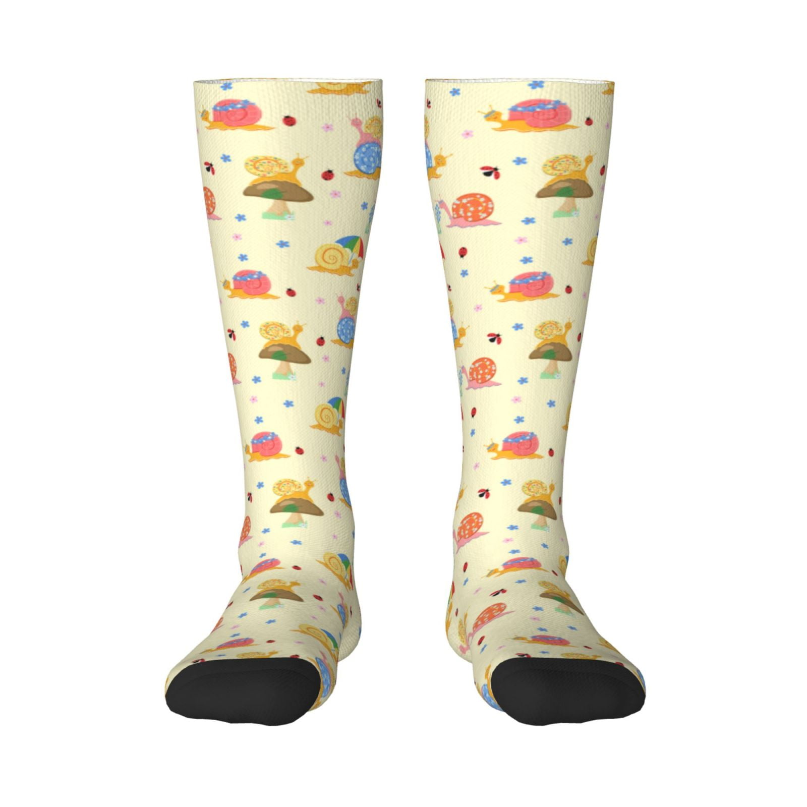 Fotbe Colorful Cartoon Snail Calcetas Divertidas Estampadas para Hombre ...