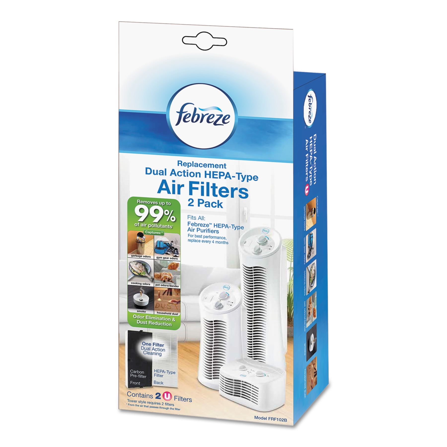 Febreze HEPA-Type Filter - 2 Filters - Walmart.com Febreze HEPA-Type Filter - 2 Filters - Walmart.com