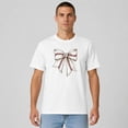 Baseball Stitch Bow Graphic T-Shirt, Unisex Classic Fit, Cotton or ...