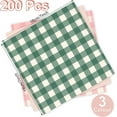 200 Pcs Checkered Wax Paper Sheets 7 x 7 Inch Checkered Deli Paper ...