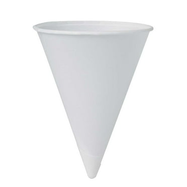 SOLO Cup Company Bare Treated Paper Cone Water Cups, 4 1/4 oz., White ...