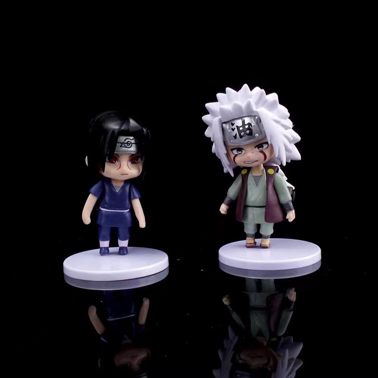 Buy Wanwan 6Pcs Naruto Figure Mini Cute PVC Solid Model Miniature ...