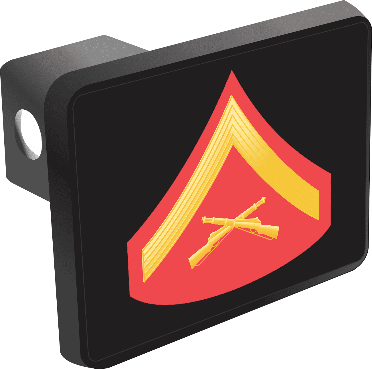 U.S. Marine Corps Lance Corporal Red / Gold Hitch Cover - Walmart.com
