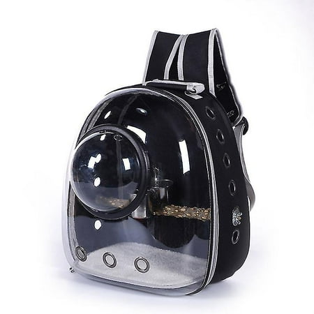 Parrot Backpack Carrier With Portable Bird Feeder Cups Travel Cage ...