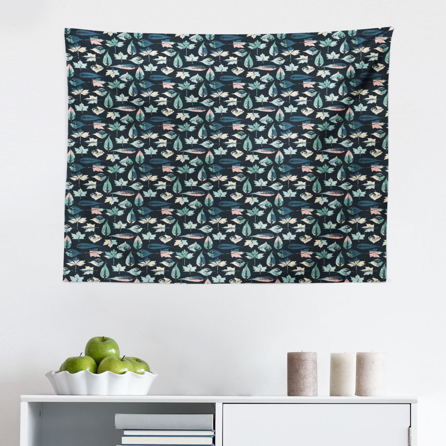 Botanical Tapestry, Vintage Style Illustration with Soft Orchid and ...