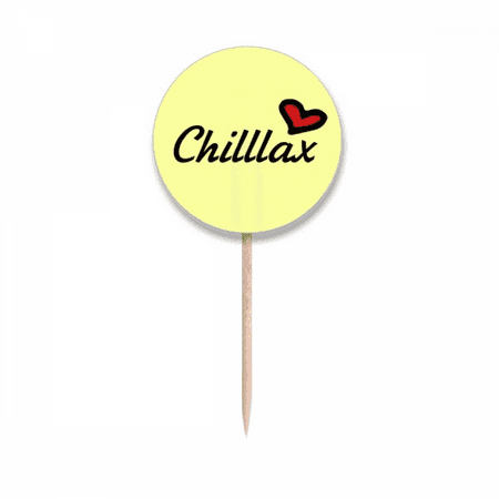 Consolation Sweetheart Greetings Care Toothpick Flags Round Labels ...