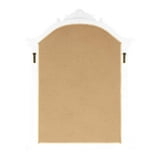 DecMode Cream Arched Scroll Wall Mirror - 28 x 37 Dimensions - Walmart.com