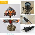 Orinova Art Deco Tiffany-Style Stained Glass Table Lamp, Multi-Color ...