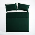 IR Imperial Rooms Queen Size Reversible Bedspread with Pillow Shams, Full, Emerald Green ...