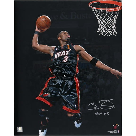 Dwyane Wade Miami Heat Autographed 8" x 10" vs. Dallas Mavericks ...