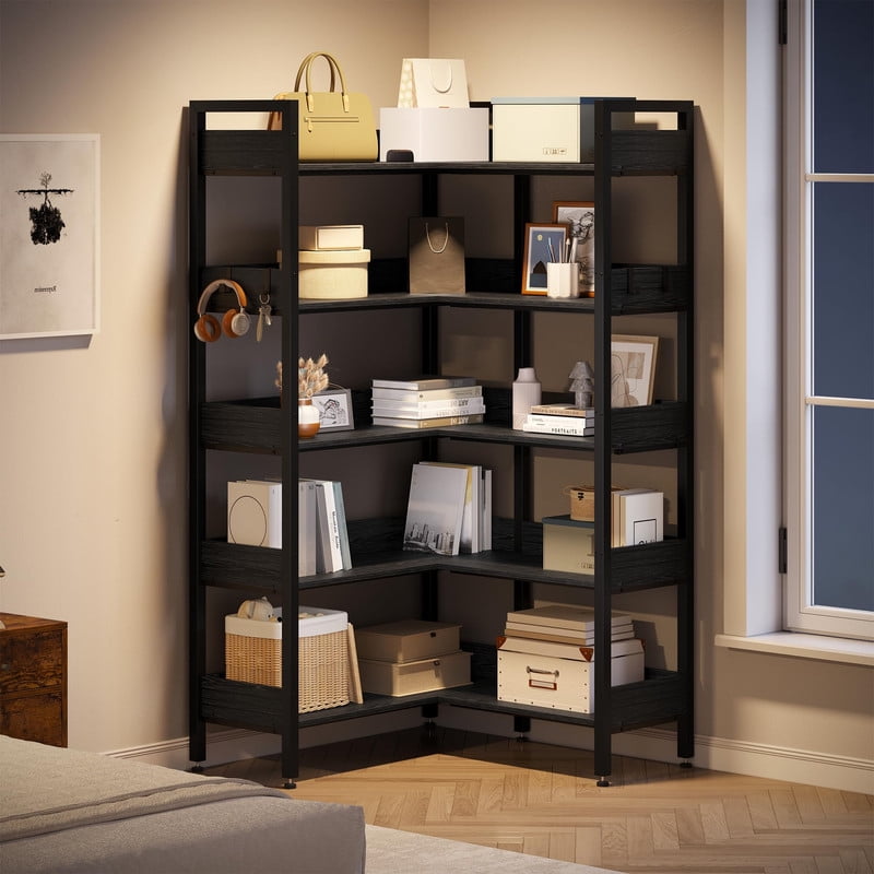 Click here for Tropow Corner Bookshelf  5-Tier Convertible L-Shap... prices