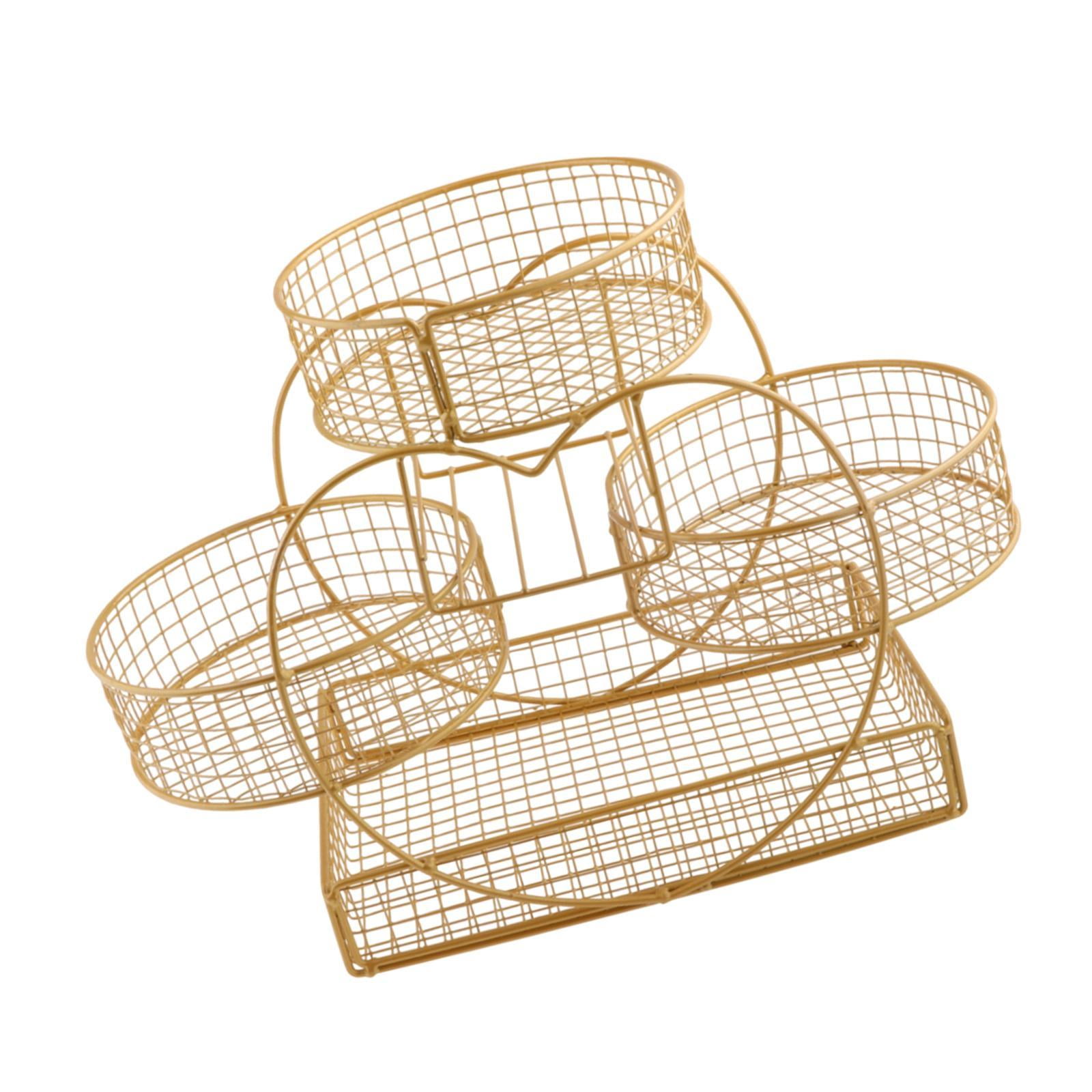 Soporte de cesta de alambre escalonado, estante para encimera de cocina ...