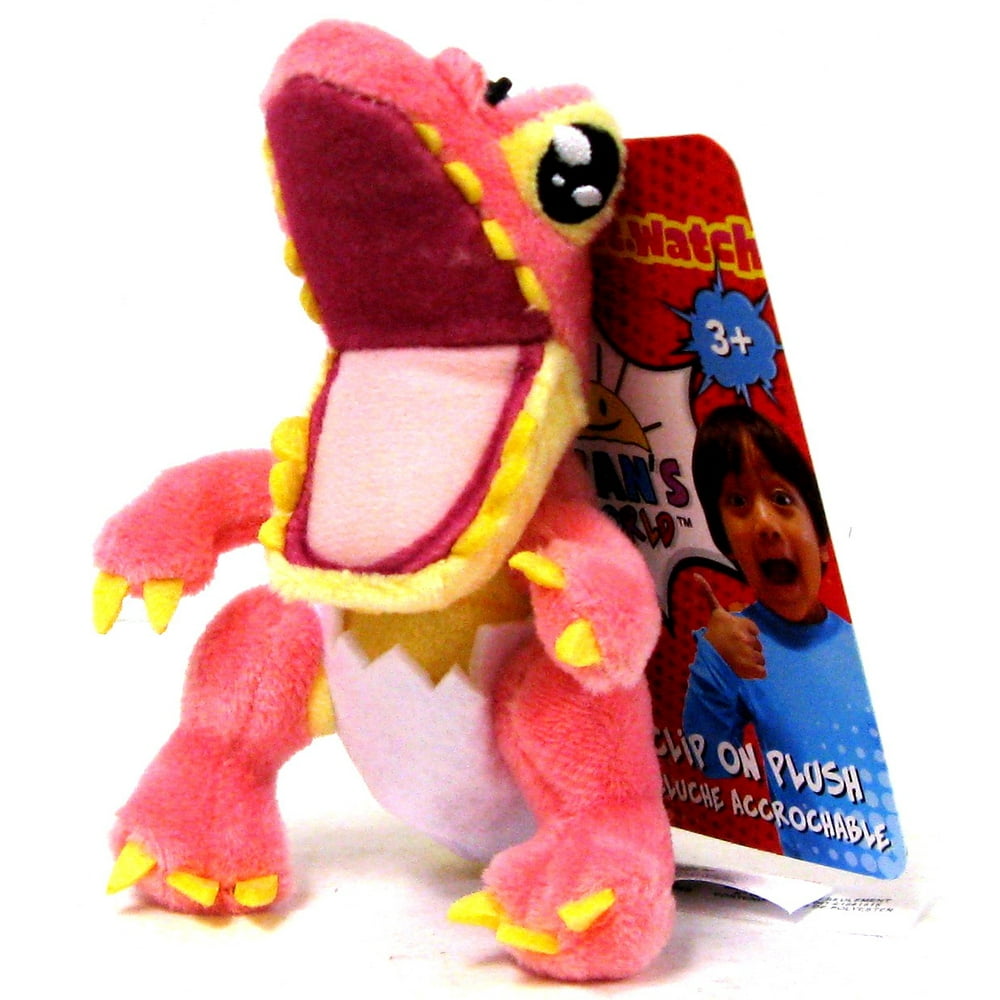 Ryan's World Pink Dinosaur Clip On Plush - Walmart.com - Walmart.com
