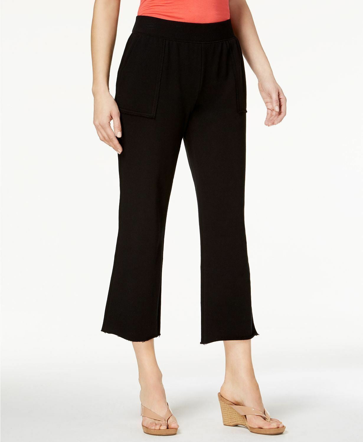 Style & Co. - Style & Co Women's Cropped Straight-Leg Pants Deep Black ...