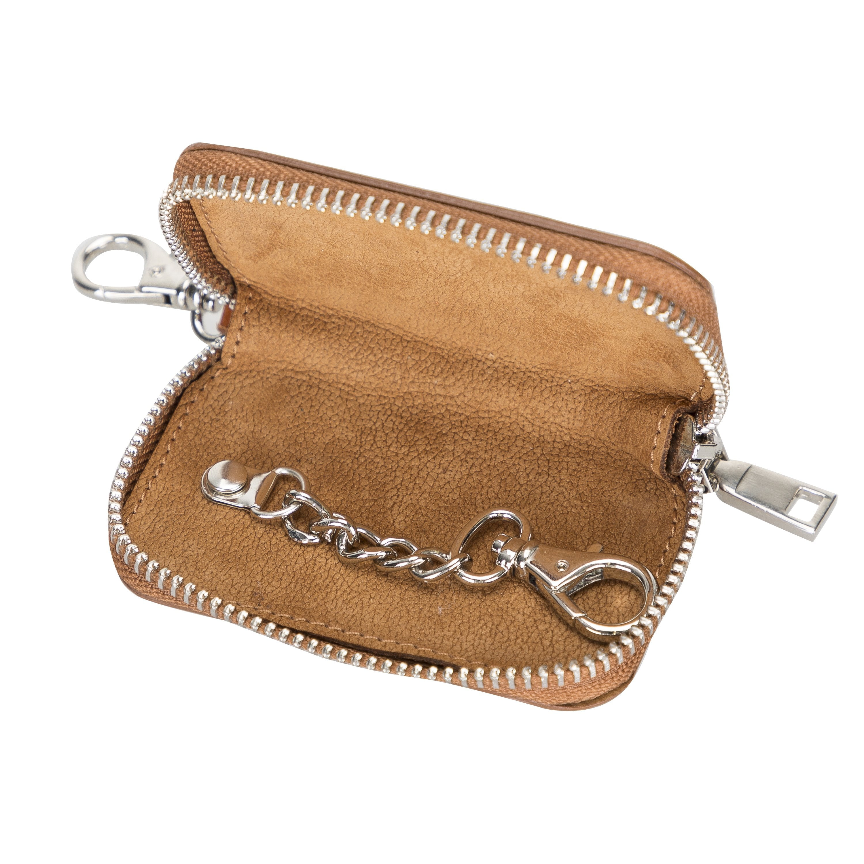 Bayelon Full Grain Leather Key Holder Pouch - Walmart.com