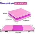 Matladin 6' Folding Tri-fold Gymnastics Gym Exercise Aerobics Mat, 6ft ...