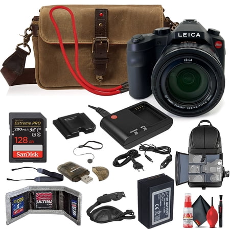 Leica V-Lux (Type 114) Explorer Kit + 128GB SD Card + Padded Backpack ...