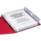 Smead Clear Letter Size Three-Ring Envelope, 1-1/4" Expansion, Velcro ...
