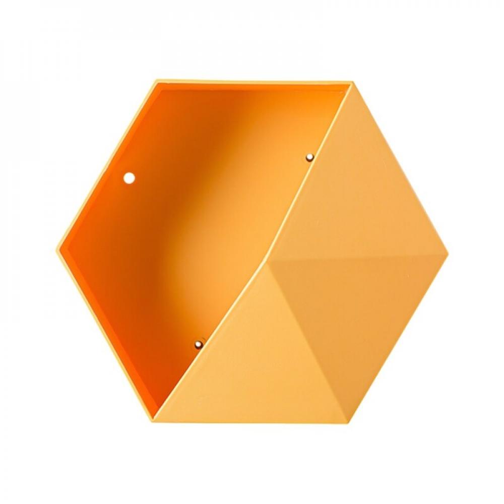 Hexagonal Geometric Shelf Wall-Mounted Shelf Simple Wall-Mounted ...