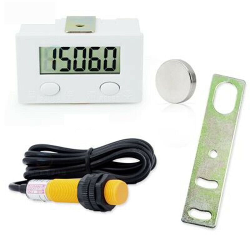 5 Digit Digital Electronic Counter Puncher Magnetic Inductive Proximity ...