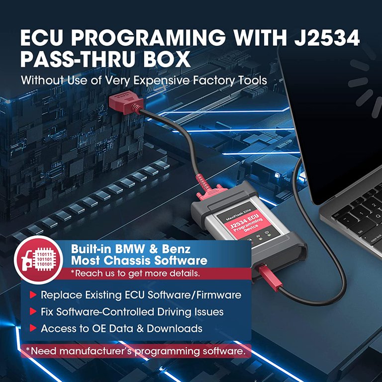 Autel MaxiFlash Elite VCI J2534 ECU Programming Tool, 57% OFF