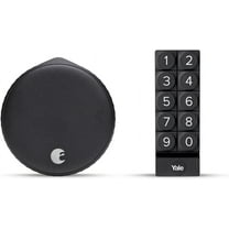 August Home Wi-Fi Smart Door Deadbolt & Yale Keypad, Matte Black ...