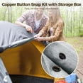 350 Pcs Copper Button Snap Kit with Storage Box, 100 Set Heavy Duty ...