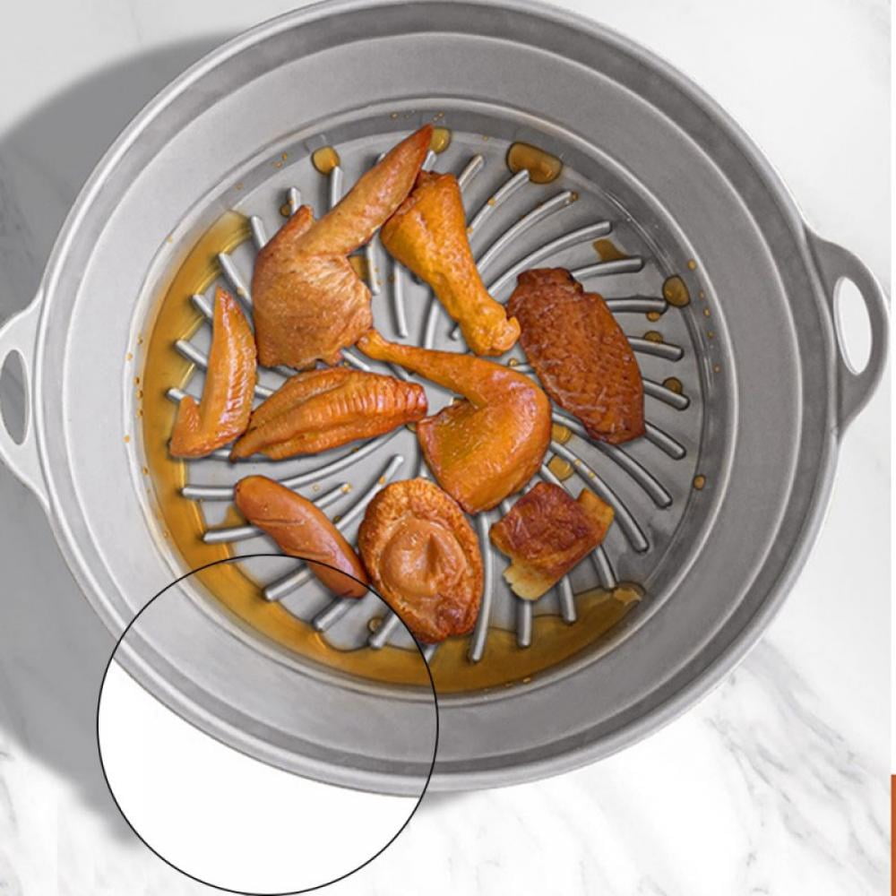 Air Fryer Silicone Pot,Round Air Fryer Silicone Liners Food Safe Non ...