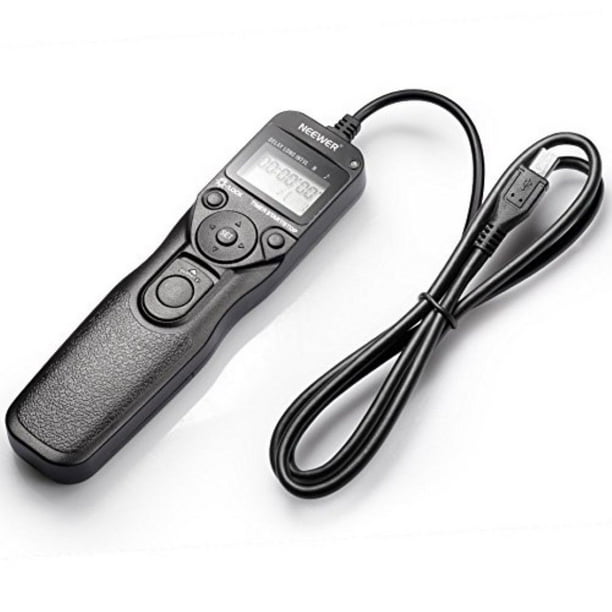 Neewer DSLR Camera Shutter Release Wired LCD Timer Remote Control Intervalometer Time-lapse ...