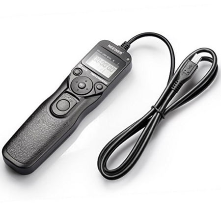 Neewer DSLR Camera Shutter Release Wired LCD Timer Remote Control ...