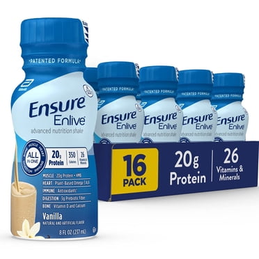 Ensure Compact Nutrition Shake, 9g of high-quality protein, Milk ...