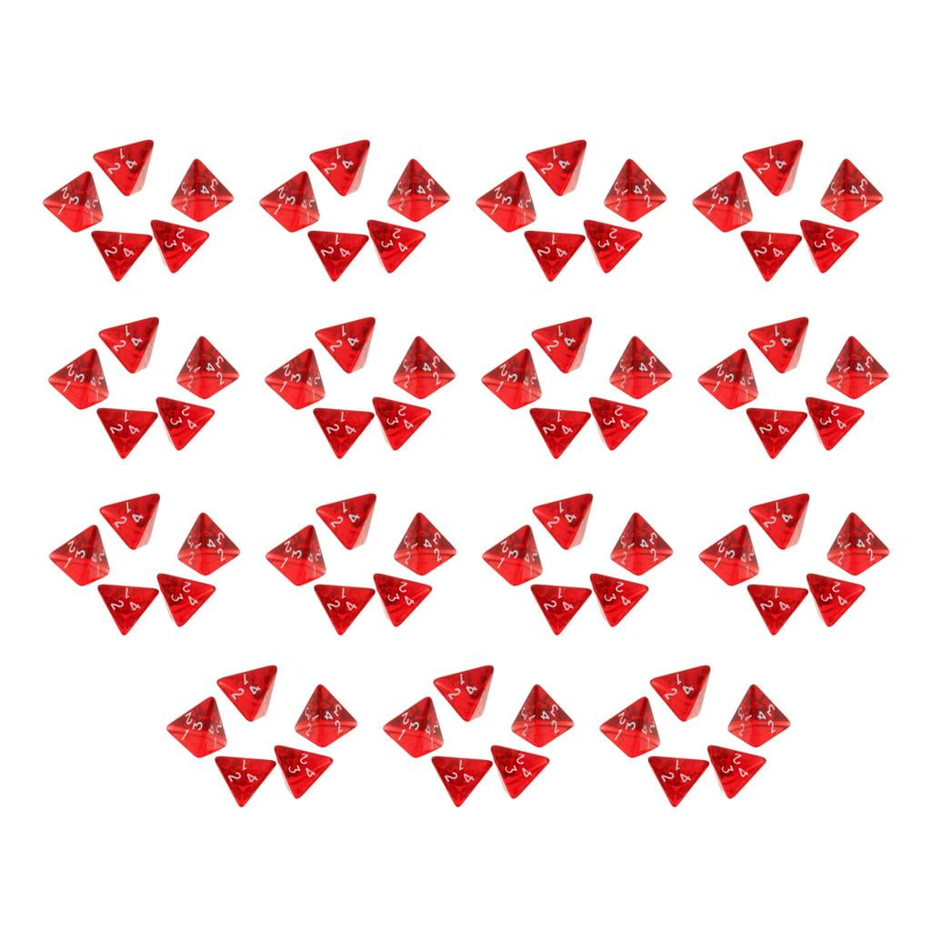 Paquete De 75 Dados De Cuatro Lados: Dado D4 De Varios Lados Para ...