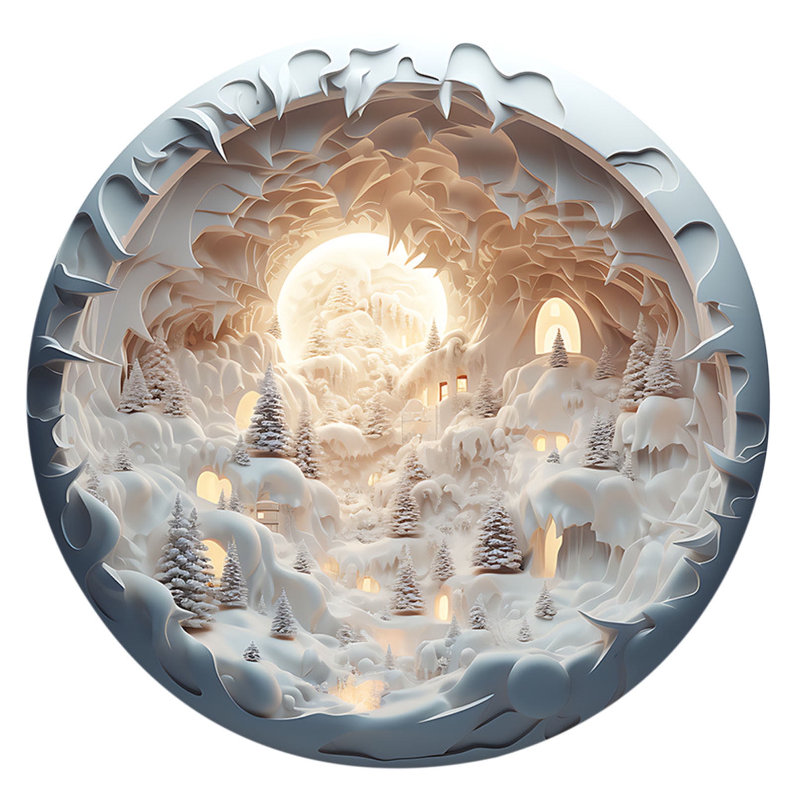 Click here for Rbaofujie Christmas Decorations Round Acrylic Chri... prices