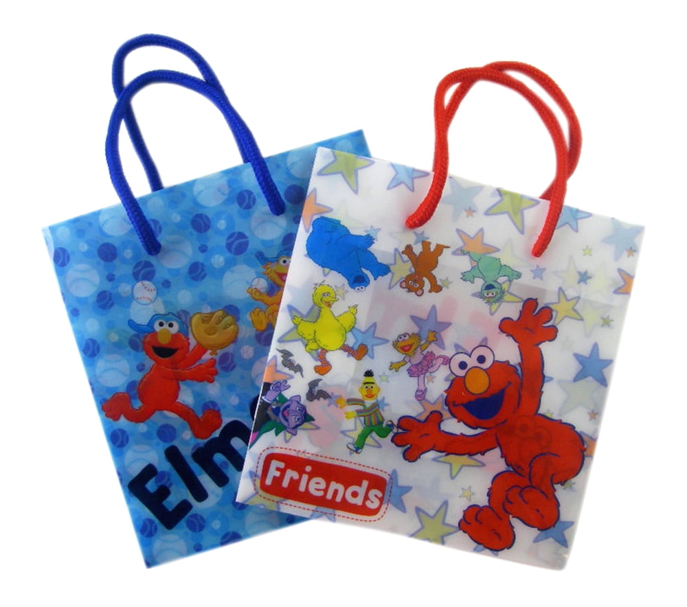 Elmo and Friends Gift Bags Small 6 Piece GiftBag Set - Walmart.com