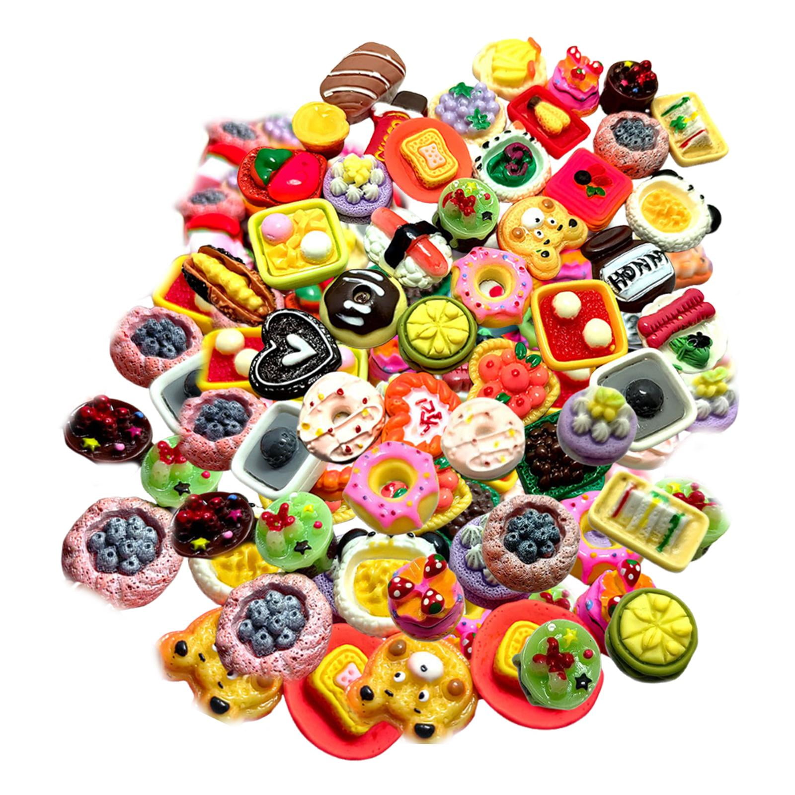 Click here for Hilabee 100x Miniature Food Toy Resin Food Play To... prices