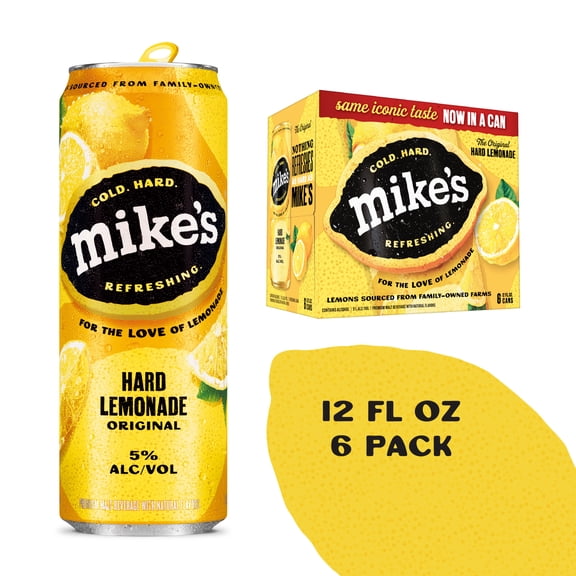 Mike's Hard Lemonade Variety Pack, 12 oz cans, 12 pack, includes ...
