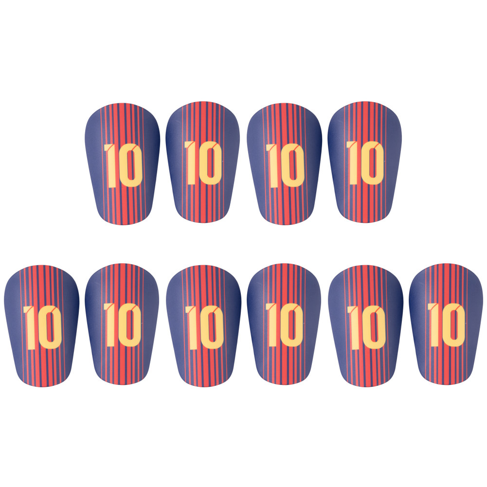 Mini espinilleras ligeras para fútbol (azul, rojo, talla S) | Bodega ...