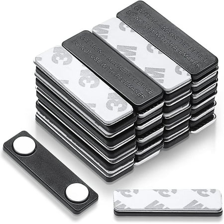 Magnetic Name Tags DIY Name Badges Adhesive Name Tag Holders with ...