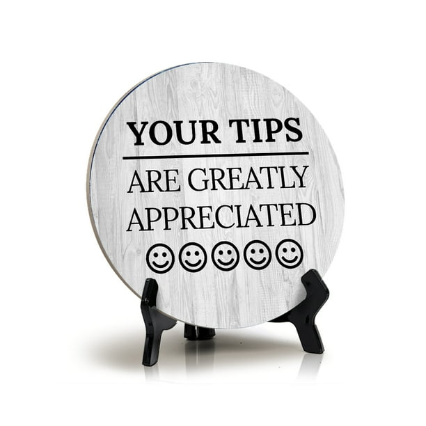Signs ByLITA Your Tips Are Greatly Appreciated (Smiley vector) Circle ...