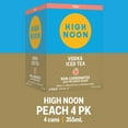 High Noon Peach Vodka Iced Tea, 4 Pack, 12 fl oz Cans, 4.5% ABV ...