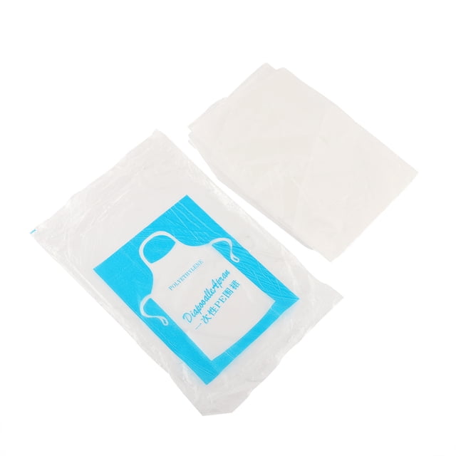 25PCS Disposable Apron Clear Waterproof Kitchen Apron for Men and Women ...