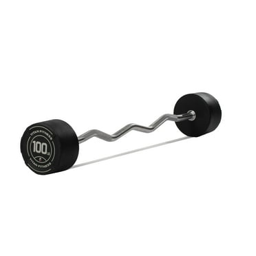Titan Fitness Hybrid Angled Multi-Grip Olympic Barbell V3, Rated 1,900 ...