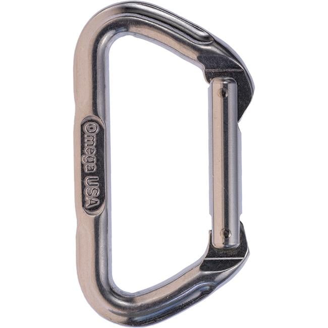 Omega Pacific D Screw-Lok Carabiner, Red - Walmart.com