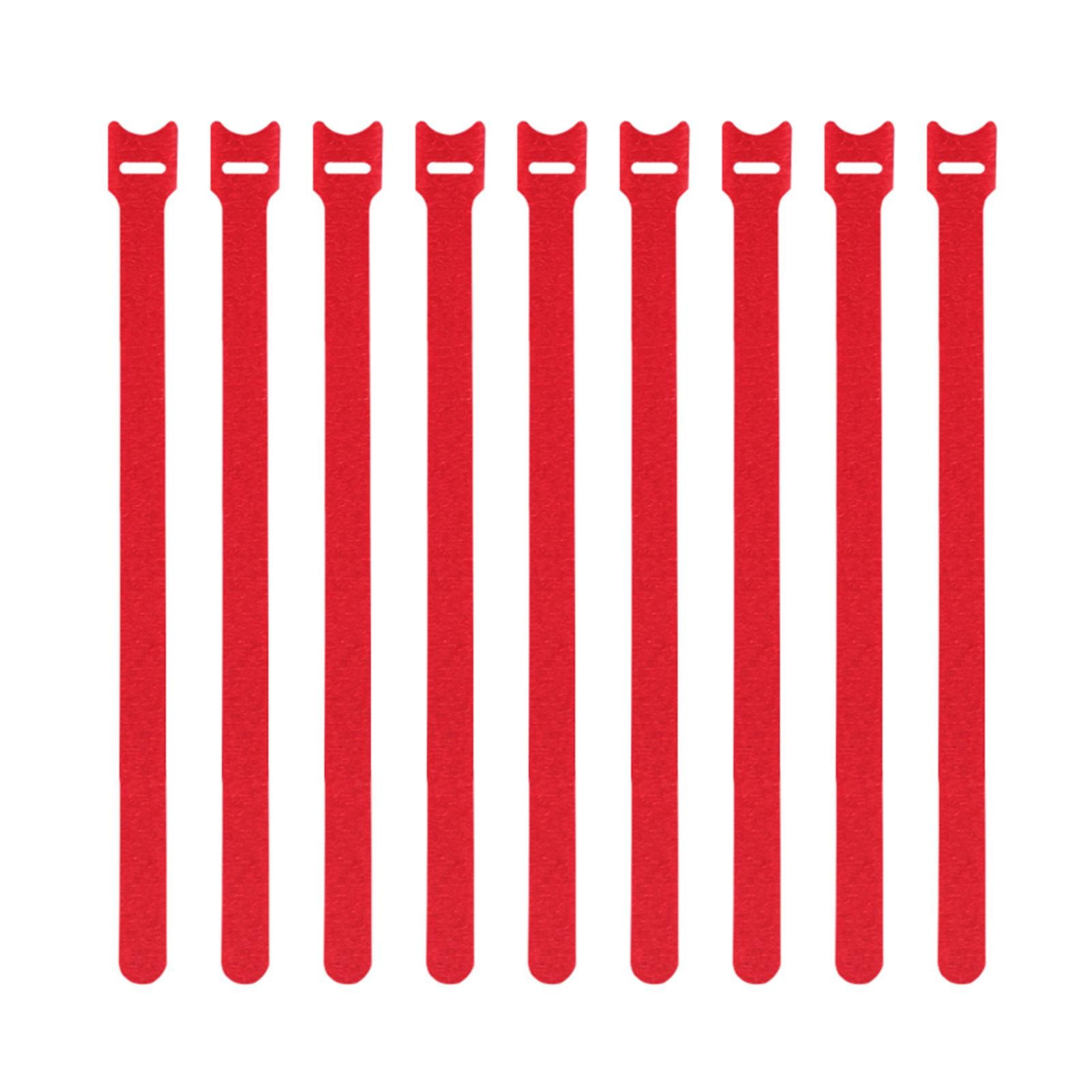 50Pcs Reusable Cable Cord Nylon Strap Hook Loop Ties Tool Organizer ...